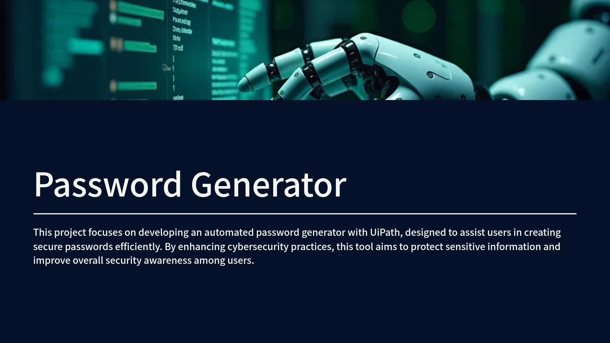 Password Generator Using UiPath